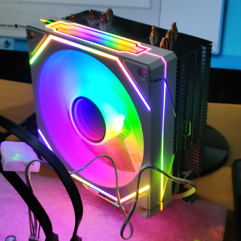 Jual Fan Processor Tower Heatpipe T400/T600 Plus RGB White Socket Intel ...