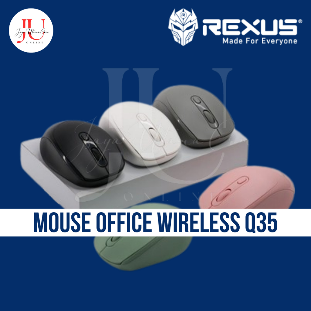 Jual Rexus Q35 Mouse Wireless Office Silent Click Original | Shopee ...