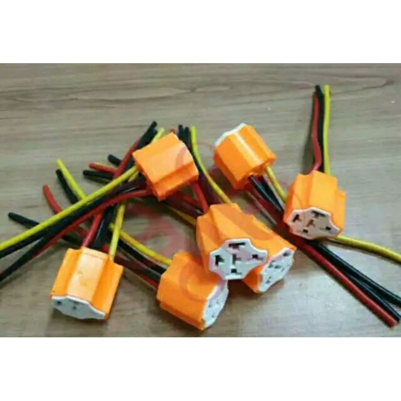 Jual Socket Soket Relay 5 Kaki Keramik Plus Kabel | Shopee Indonesia