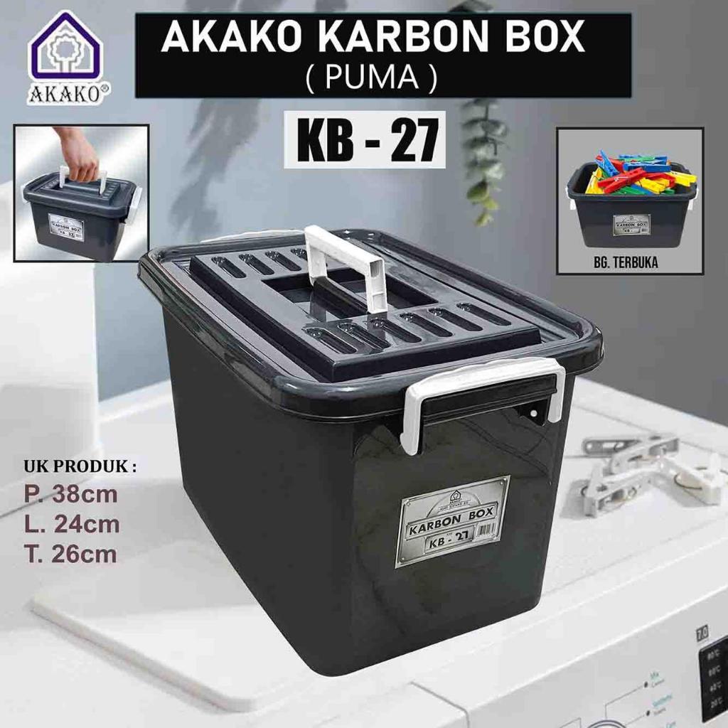 Jual AKAKO BOX CONTAINER 27 LITER NEW BSM TEMPAT PENYIMPANAN PLATIK ...