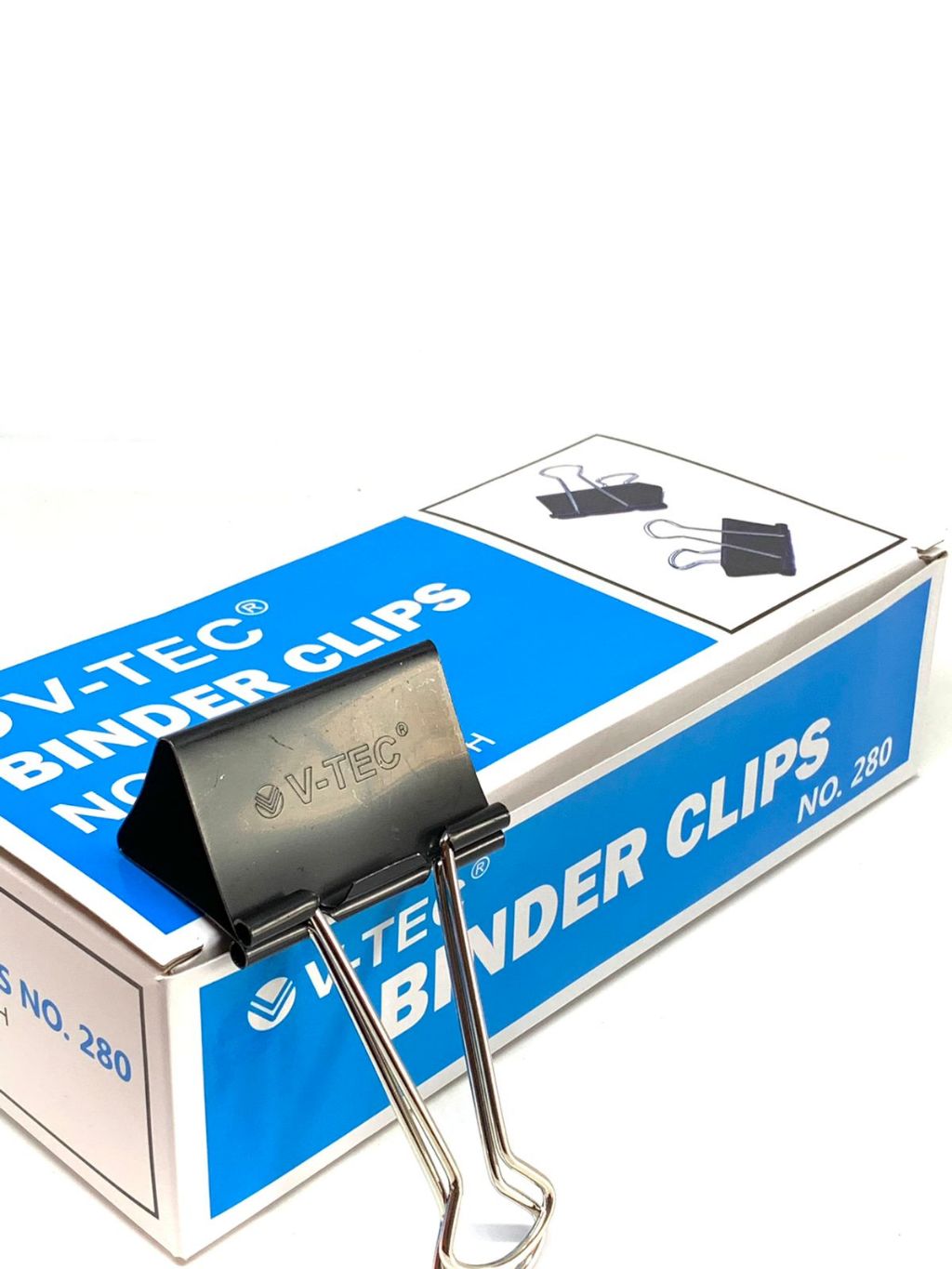 Jual (PER BOX) Binder Clips No. 280 - 300 Klip Binder - Jepitan Kertas ...