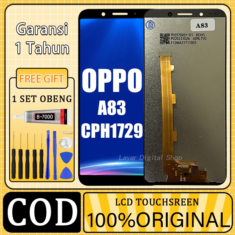 Jual 【ORIGINAL 100%】LCD OPPO A83/CPH1729 Fullset TOUCHSCREEN Compatible For Glass Touch Screen ...