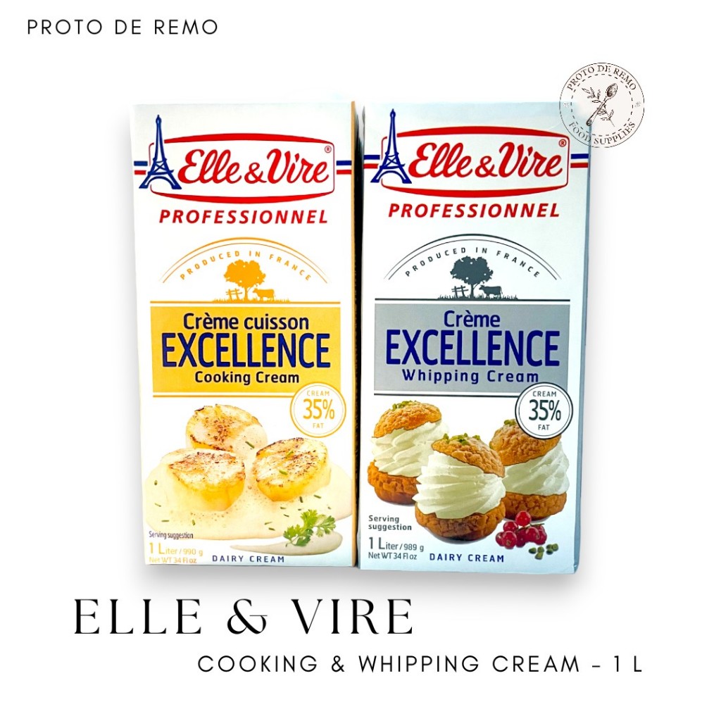 Jual Elle & Vire Whipping Cream | Cooking Cream 35% & 15% Fat - 1L ...