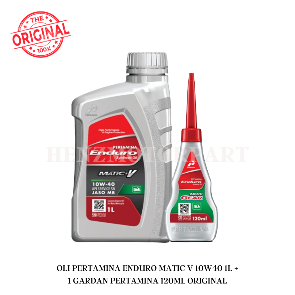Jual PAKET OLI PERTAMINA ENDURO MATIC V 10W-40 1L + OLI GEAR GARDAN ...