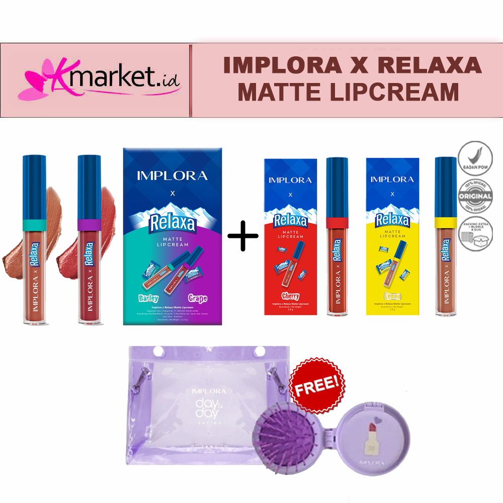 Jual IMPLORA x Relaxa Matte Lipcream (Limited Edition) | Shopee Indonesia