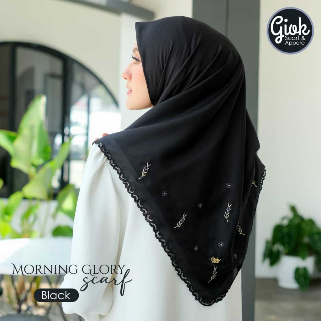 Jual Morning Glory Scarf by Giok Scarf - Kerudung bordir berbagai warna ...