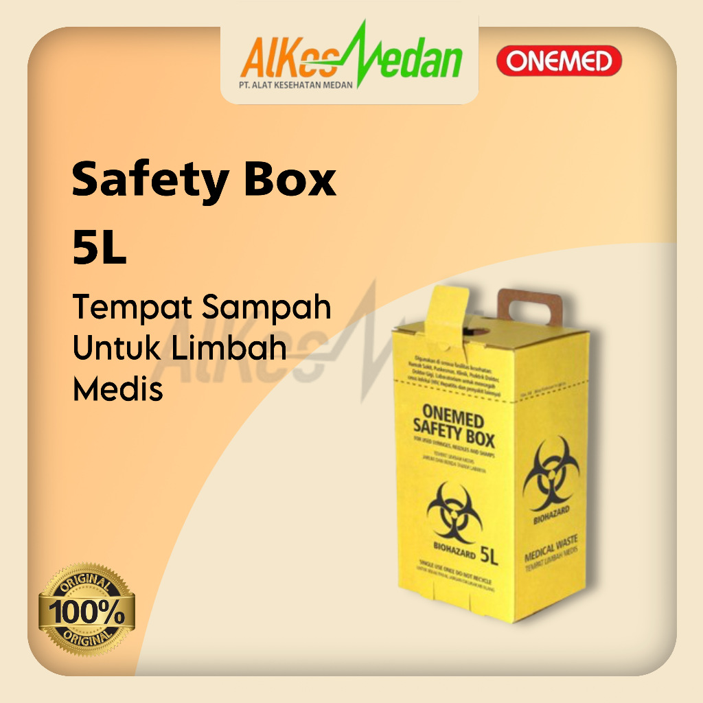 Jual SAFETY BOX KUNING 5L ONEMED ALKES MEDAN ALAT KESEHATAN MEDAN ...