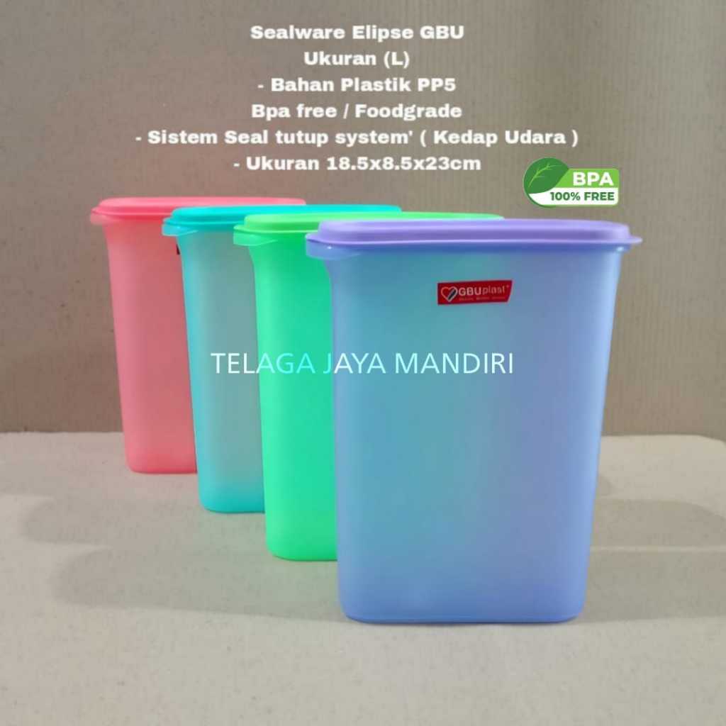 Jual SEALWARE TOPLES KUE ELIPSE [L] 2300ML GBUPLAST BPAFREE / TOPLES KUE FOODGRADE | Shopee ...