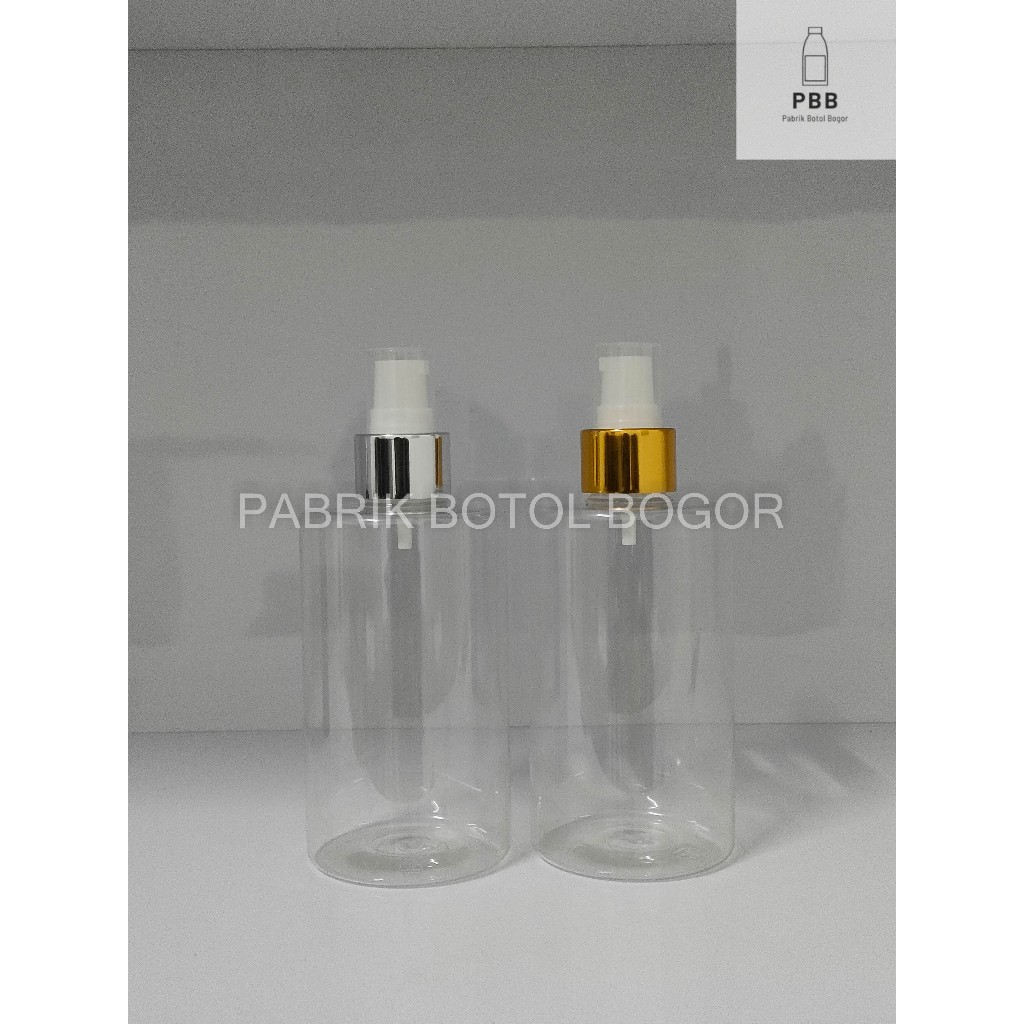 Jual BOTOL RF DIOLY 250ML CLEAR SPRAY HALF CAP SILVER GOLD 250 ML CLEAR ...