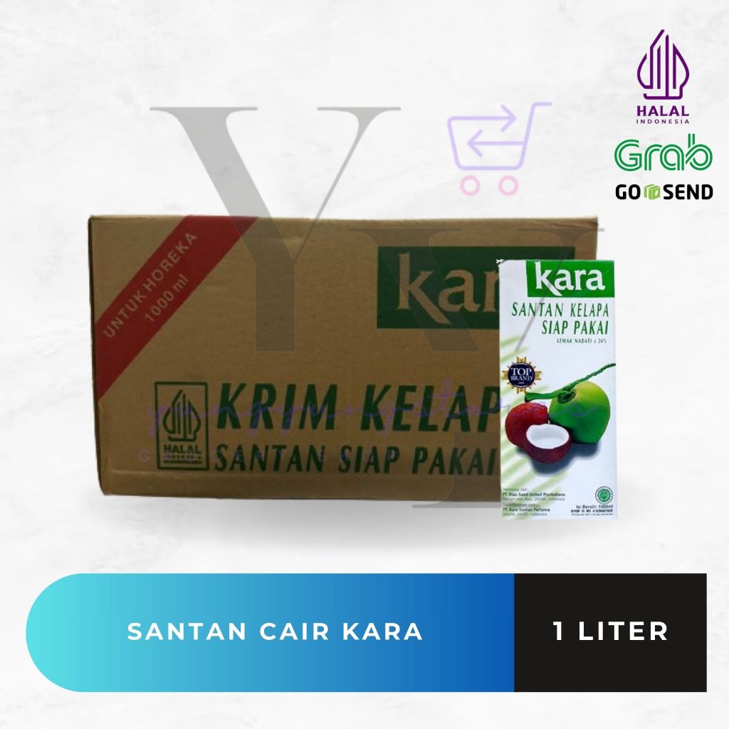 Jual 1 Dus Isi 12 Kotak Santan Cair Kara Sun Kara 1 Liter Shopee Indonesia