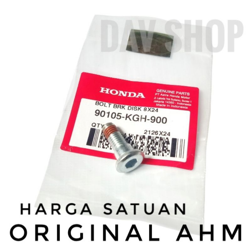 Jual BOLT 8X24 / BAUT DISK PIRINGAN CAKRAM VARIO BEAT SCOOPY SPACY ...