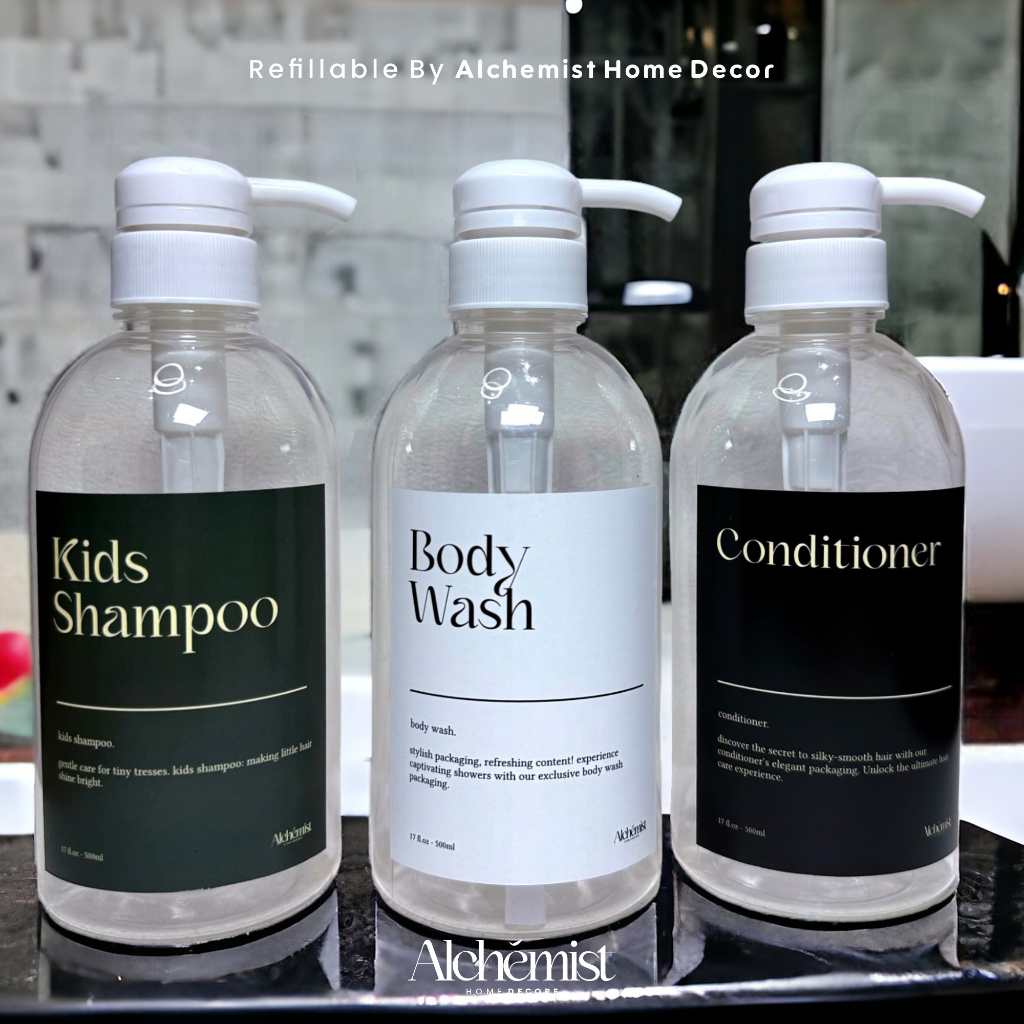 Jual BOTOL ISI ULANG SABUN AESTHETIK REFIL 500ML BENING CLEAR / BOTOL ...