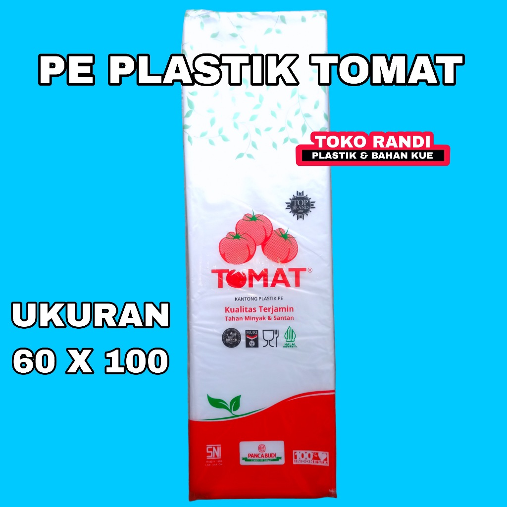 Jual PLASTIK PE TOMAT UKURAN 60X100 CM | Shopee Indonesia