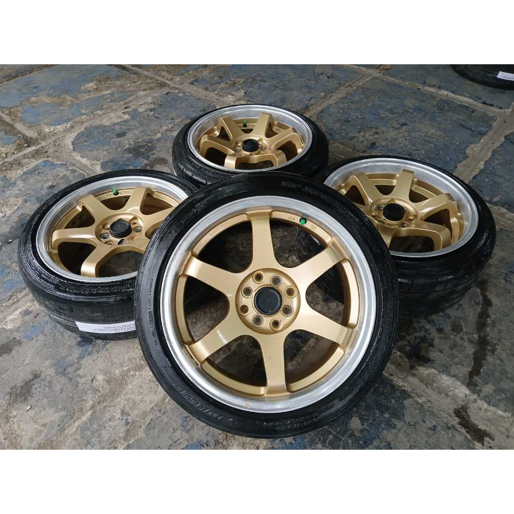 Jual Velg bekas te37 ring 17 baut 4x100 4x114 city vios yaris avanza ...