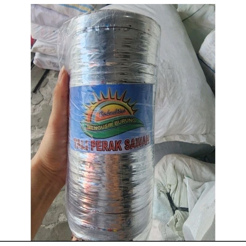 Jual tali Perak/pengusir burung/tali silver/ Tali lanjaran/tali sawah ...