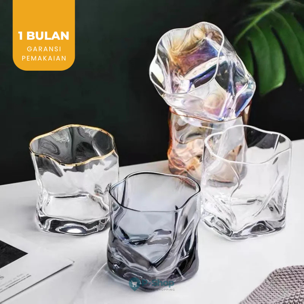 Jual PALM GS Gelas Unik Japanese Yamazaki Style Rock Glass 190ml | Shopee Indonesia