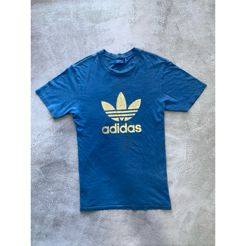 Jual tee shirt kaos adidas bunga trifoil golden mewah | Shopee Indonesia