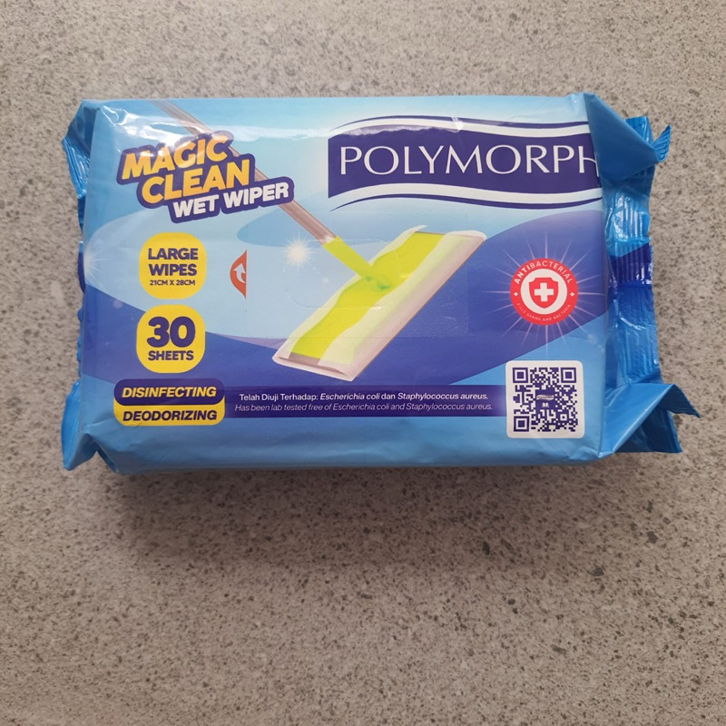 Jual Magic Clean Wet wiper 30s Tisu basah POLYMORPH original | Shopee ...