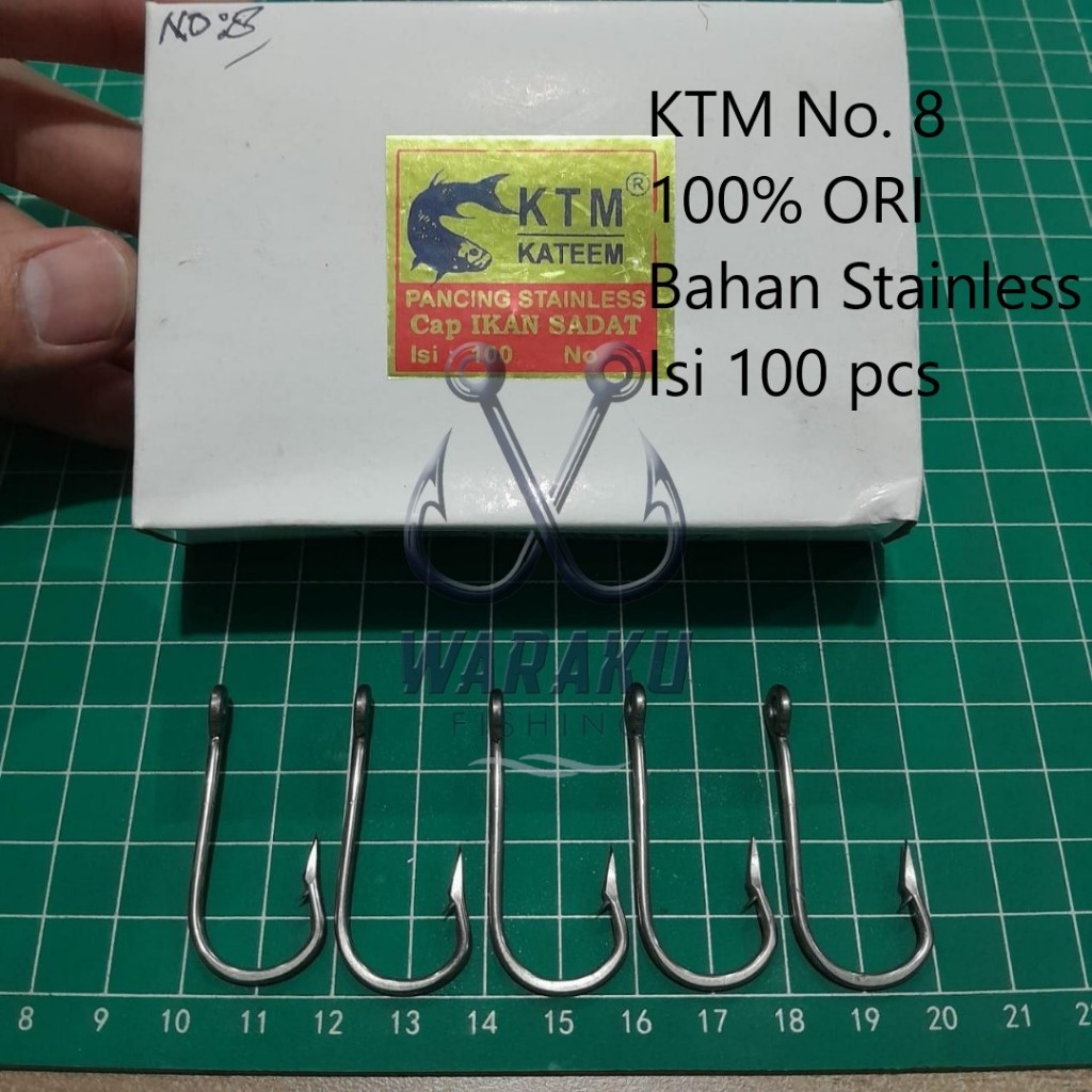 Jual Kail Pancing Stainless KTM Kateem Cap Ikan Sadat 2335 / Kail ...