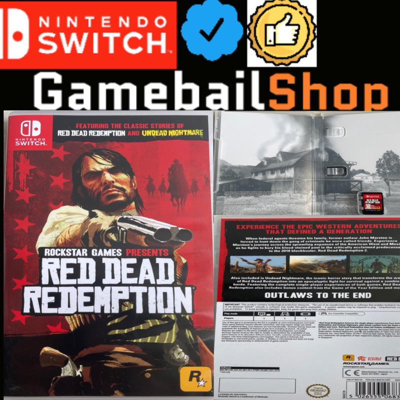 Jual Red Dead Redemption 1 RDR Switch Game ( ENGLISH ) Kaset Cardridge ...