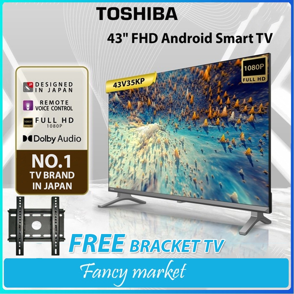 Jual TOSHIBA ANDROID TV SMART TV TOSHIBA 43V35KP 43 inch - GARANSI RESMI (GRATIS BRACKET ...