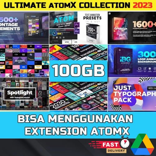 Jual AtomX pack template collection update 2025 untuk After effect/premiere | Shopee Indonesia