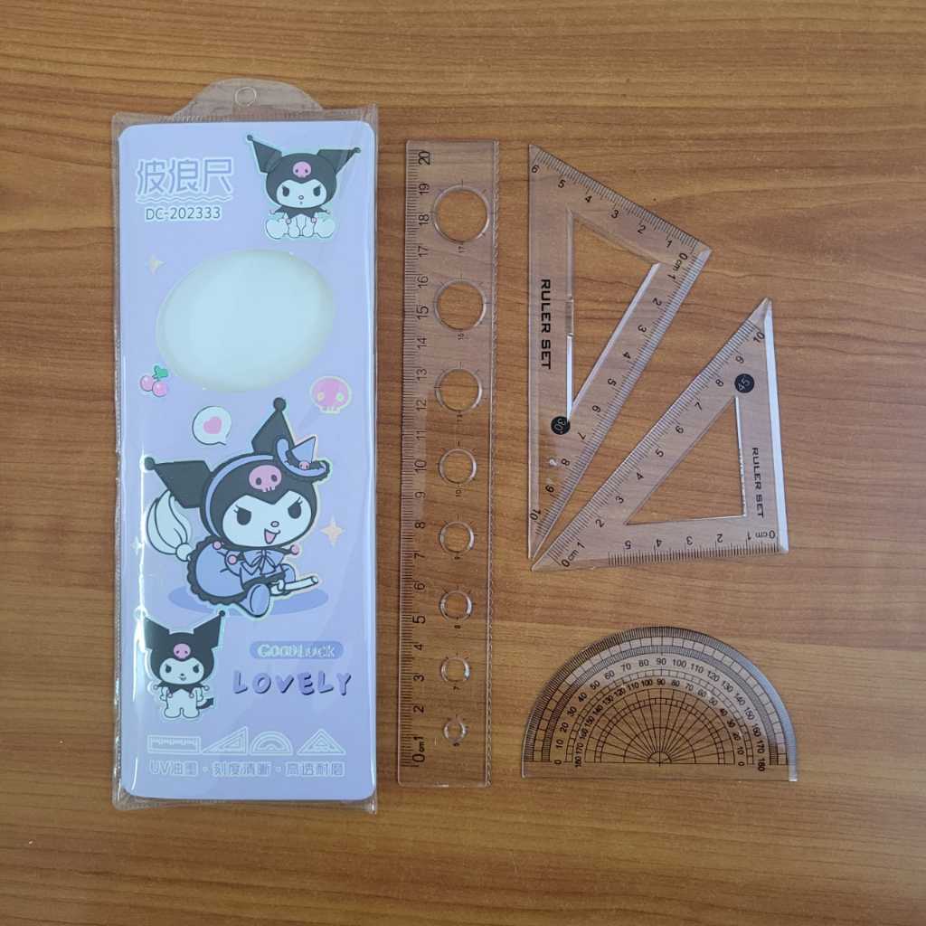 Jual 7S PENGGARIS PLASTIK 1 SET 4 MODEL / RULER 1 SET | Shopee Indonesia