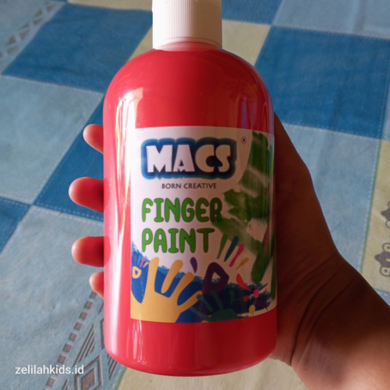 Jual Finger paint/Finger painting/cat lukis warna merah | Shopee Indonesia