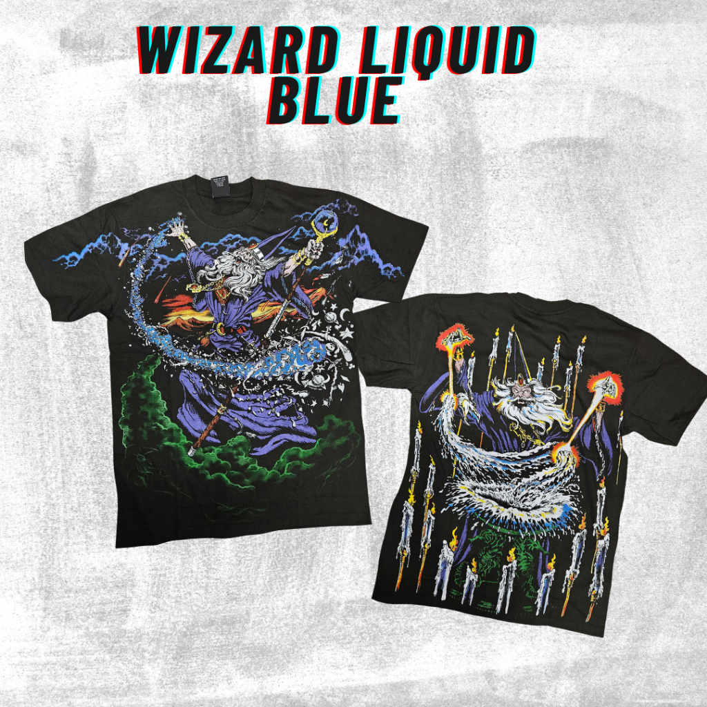 Jual Tshirt LIQUID BLUE WIZARD Tag GIANT OVP | Shopee Indonesia