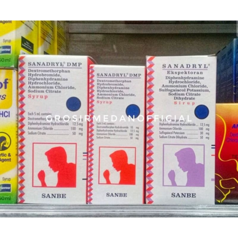 Jual SANADRYL EKSPEKTORAN DAN SANADRYL DMP - OBAT BATUK KERING DAN ...