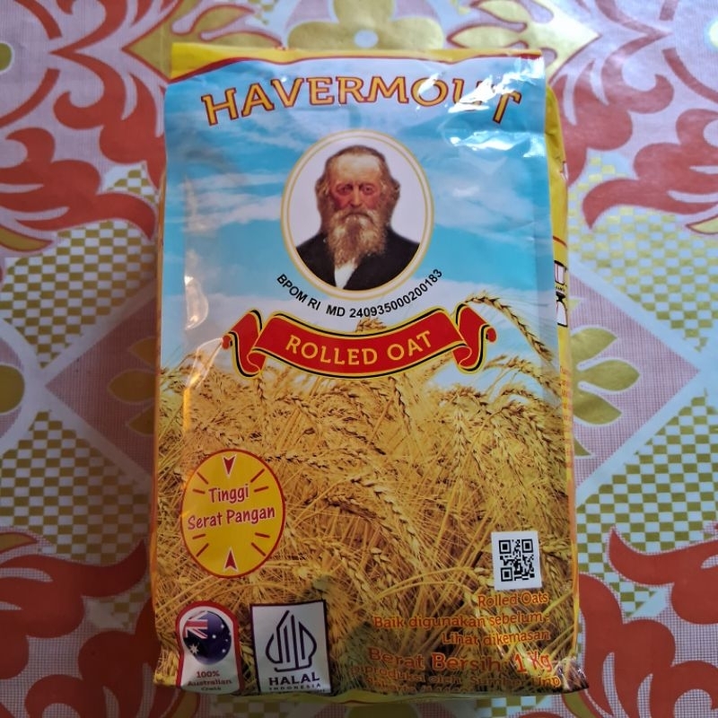 Jual [EXP April 2027] Haverjoy Oatmeal Rolled Oat 1kg | Shopee Indonesia