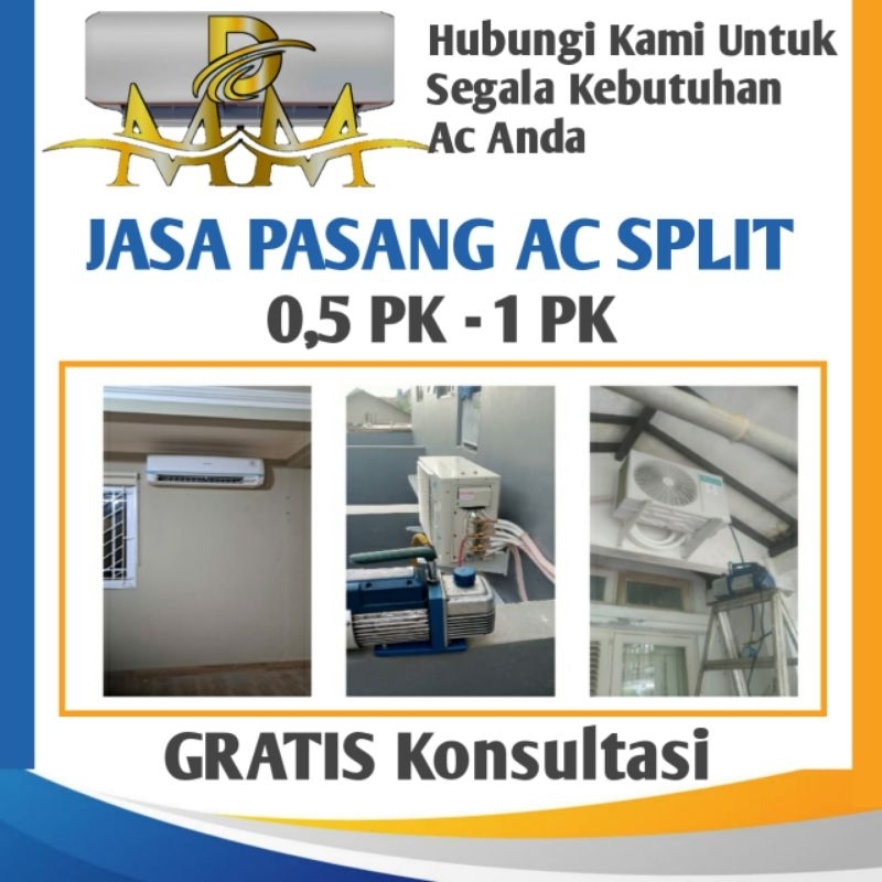 Jual JASA PASANG AC split 1/2PK - 1 PK BARU | Shopee Indonesia