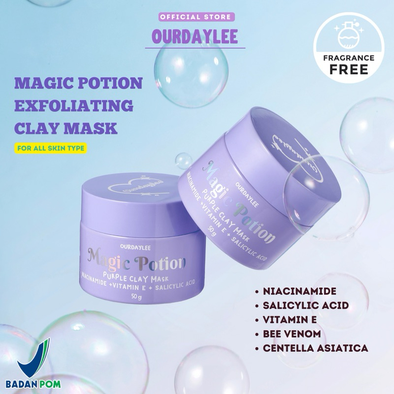 Jual OURDAYLEE - The Mighty Lilac Magic Potion Clay Mask | Shopee Indonesia