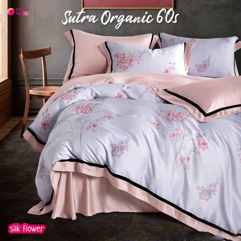 Jual Sprei Set Sutra Organic 60s / Sprei Sutra Silk Serat Bamboo ...
