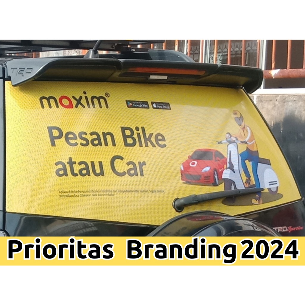 Jual STIKER MAXIM PRIORITAS KACA BELAKANG 2024 | Shopee Indonesia
