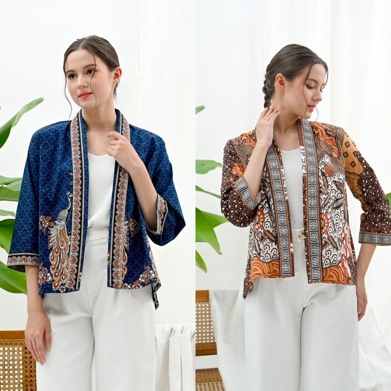 Jual Cardigan Outer Batik Chelsea Lengan Panjang Katun Stretch - Atasan ...