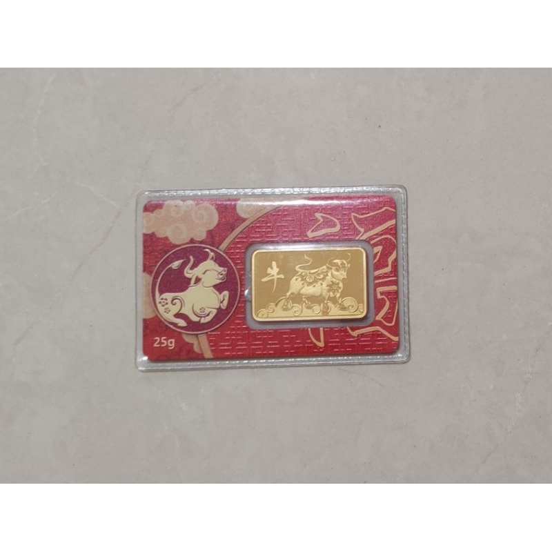 Jual Logam Mulia King Halim 25 Gram Series Chinese Zodiac Ox ( Kerbau ...
