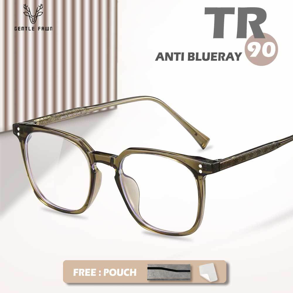 Jual Gentle Fawn Kacamata Antiradiasi Blueray Sinar Biru Bentuk Kotak Bahan TR90 Bisa Minus ...