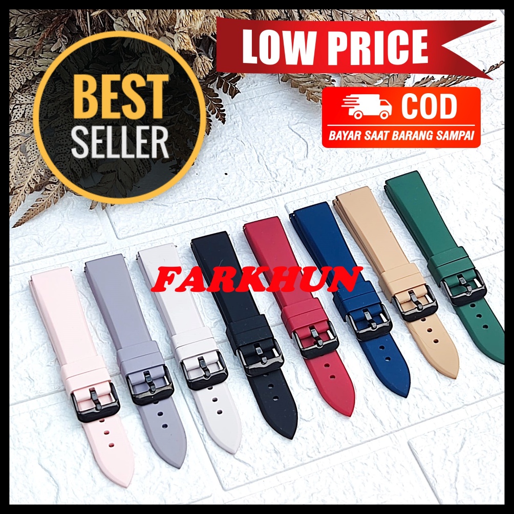 Jual SOFT SILICONE STRAP QUICK RELEASE PNP 16 18 2 22 MM UNIVERSAL BAND ...