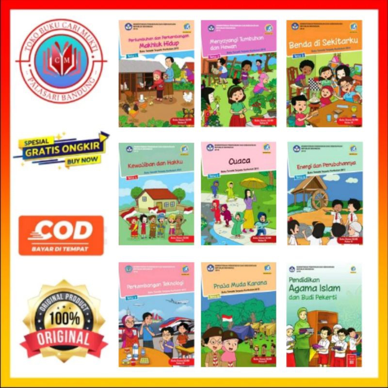 Jual Buku Satuan Tematik Tema 12345678 Plus PAI Untuk SD/MI Kelas 3 ...