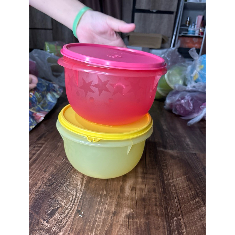 Jual Tupperware twinkle bowl set 2pcs | wadah bulat tupperware | wadah ...