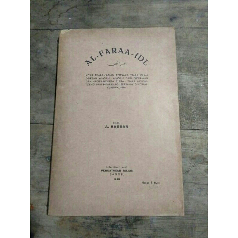 Jual buku langka Al-Faraa-Idl karangan A.Hassan | Shopee Indonesia
