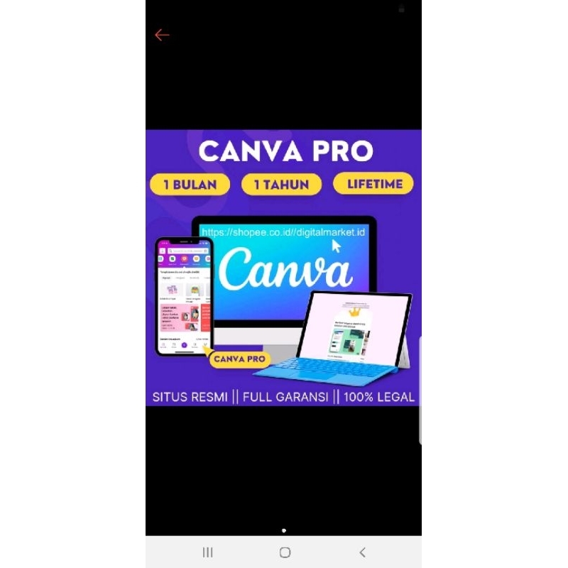 Jual Canva Pro 1 Tahun Full Garansi Untuk Desain Promosi, Logo, PPT ...