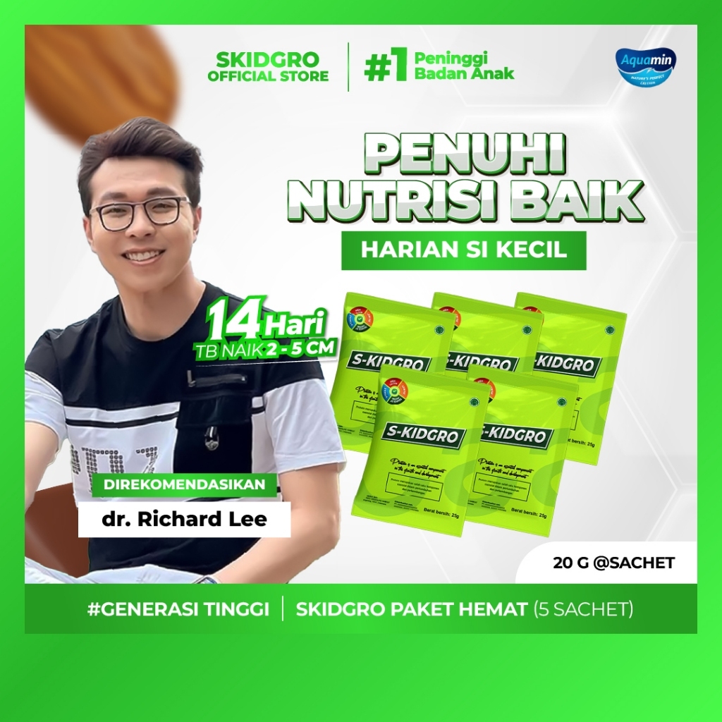 Jual S-KIDGRO Susu Peninggi Badan Terbaik Untuk Anak - 5 Satchet ...