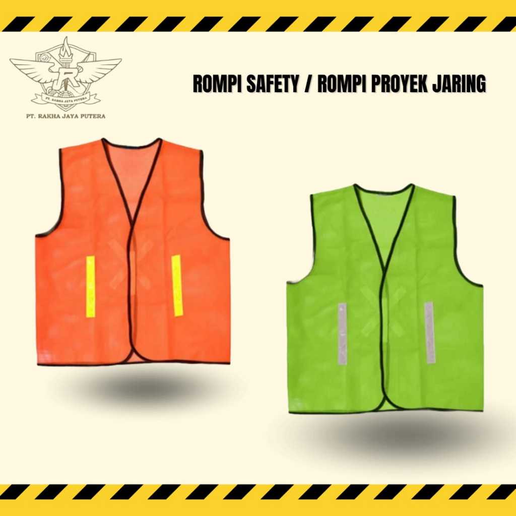 Jual Rompi Safety / Rompi Proyek Jaring Scotlight PVC /Rompi proyek ...