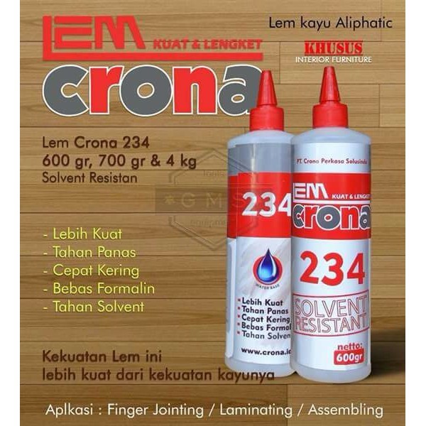 Jual Lem Kayu Crona 234 600gr | Lem Crona WOW | Shopee Indonesia