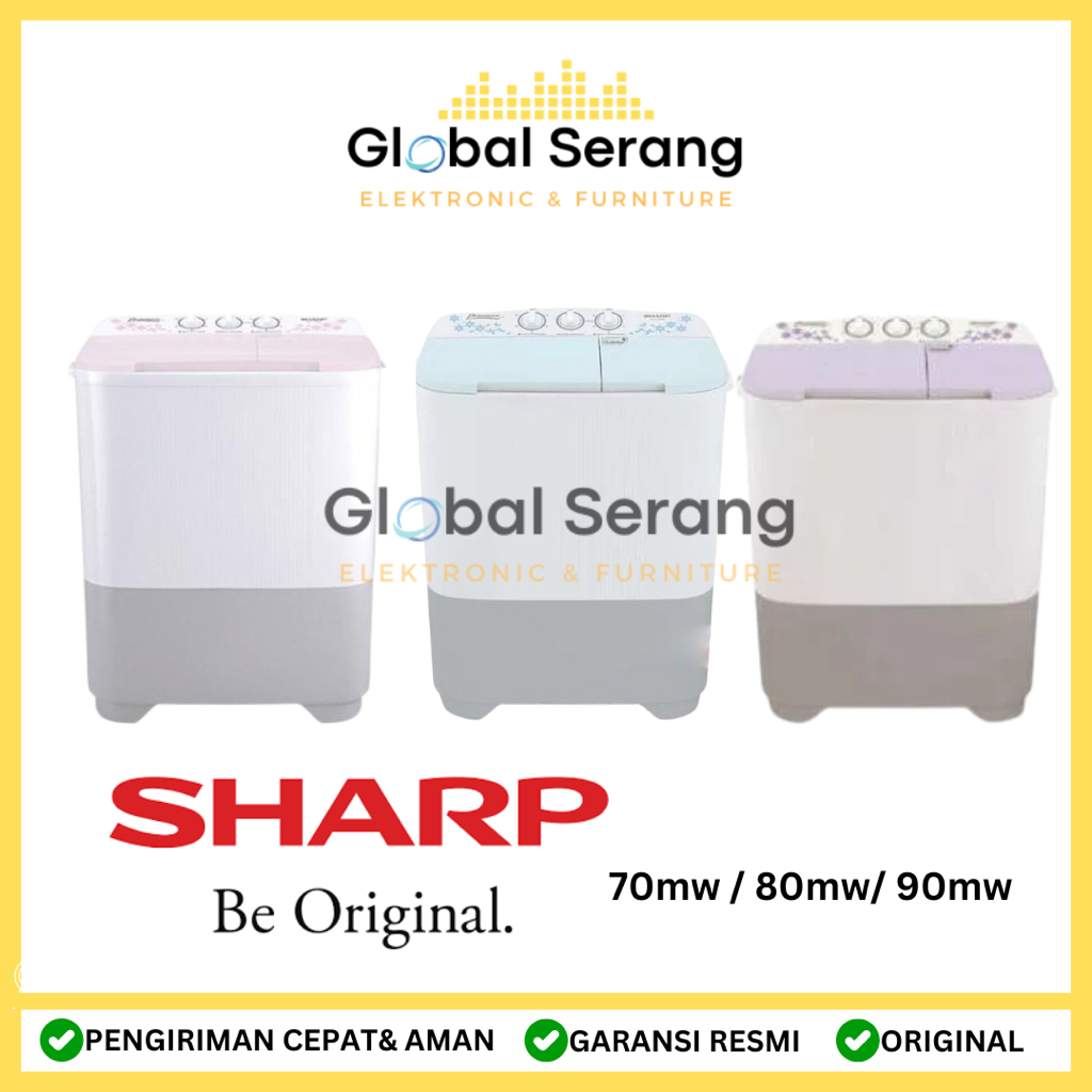 Jual MESIN CUCI SHARP 80MW 2 TABUNG (7KG) | Shopee Indonesia