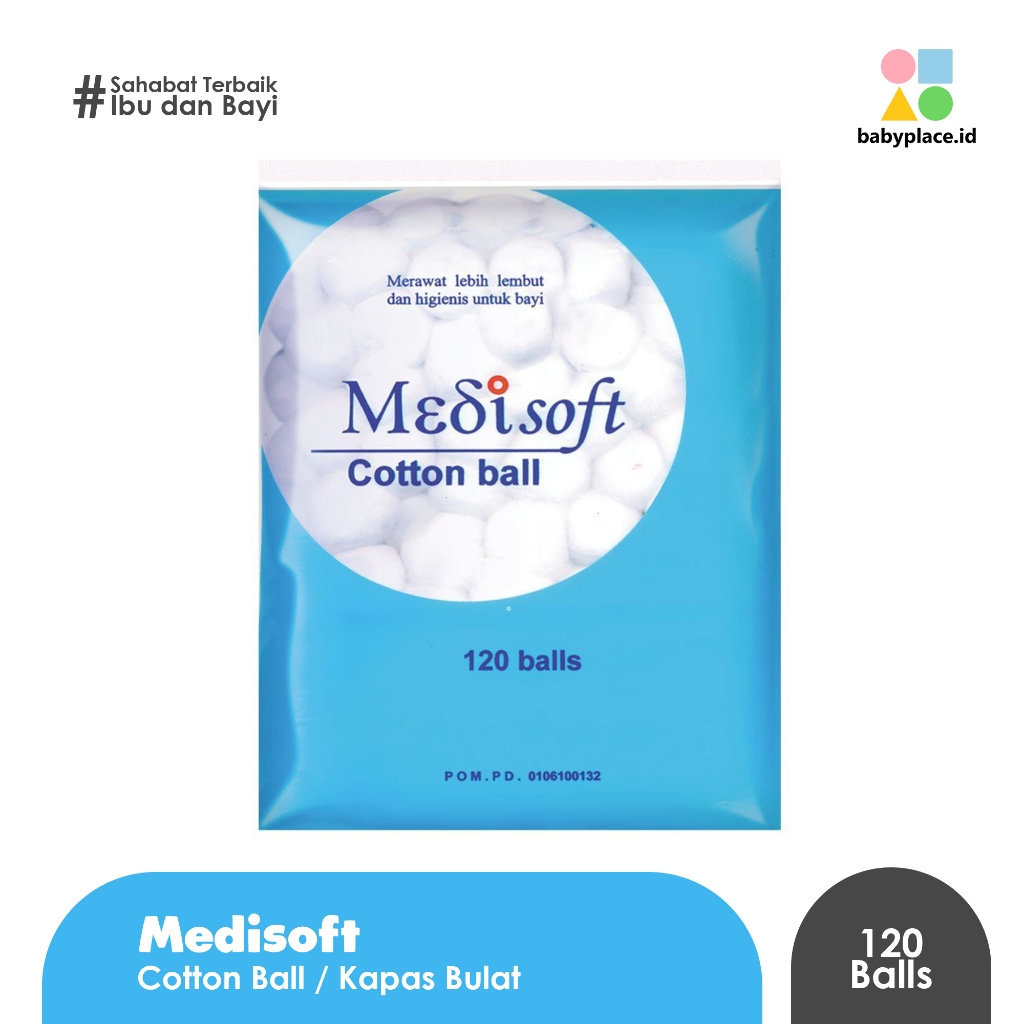 Jual MEDISOFT - Cotton Balls /Kapas Bulat / Kapas Pemberbersih Pup dan ...