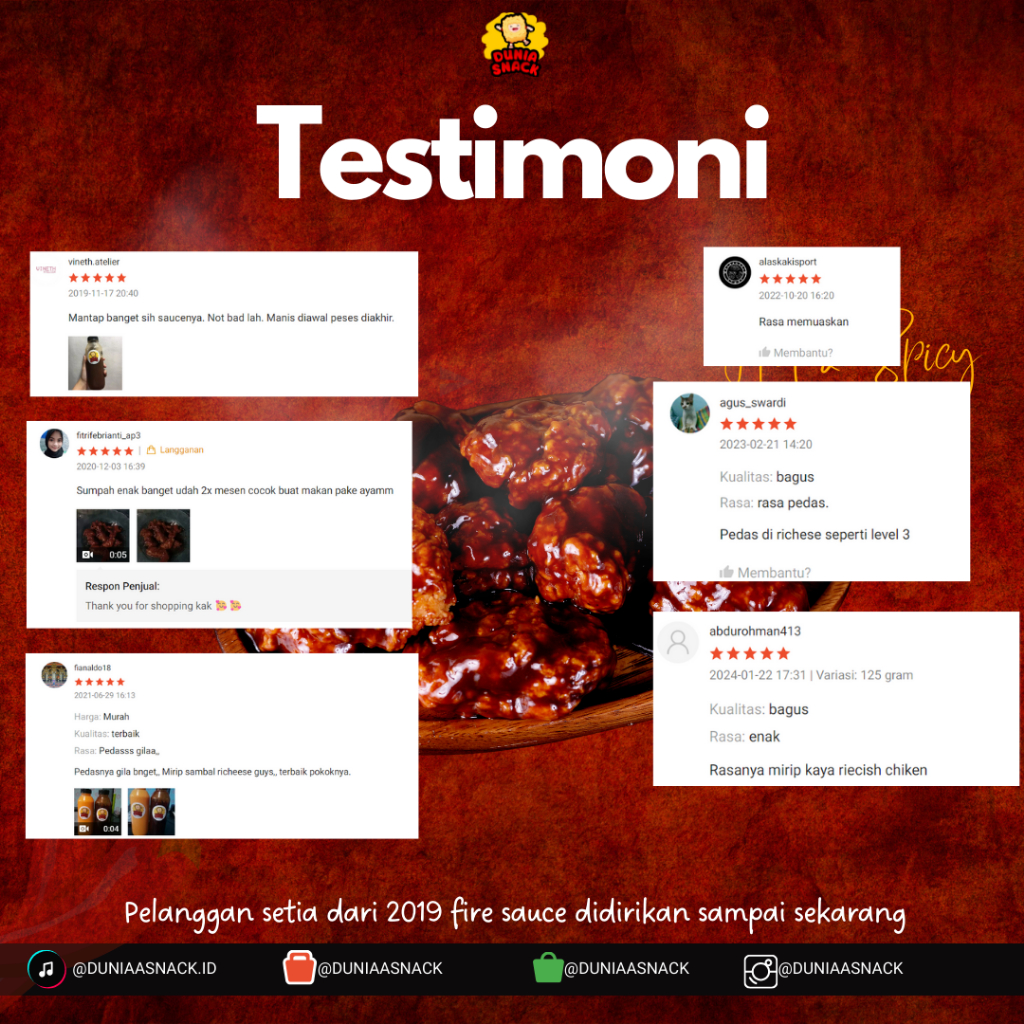 Jual FIRE CHICKEN SAUCE ALA RICHEESE FACTORY | Shopee Indonesia