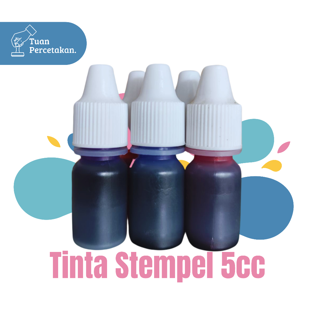 Jual Tinta Stempel 5 ML dan 100 ML | Tersedia dengan berbagai macam ...